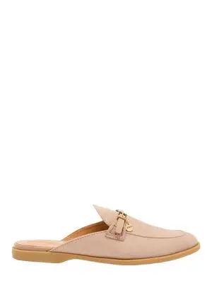TOD'S Gom.leg Nubuck Sliders - Camel