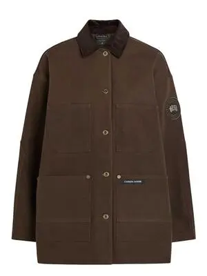 Canada Goose Beaumont Corduroy-collar Canvas Coat - Brown