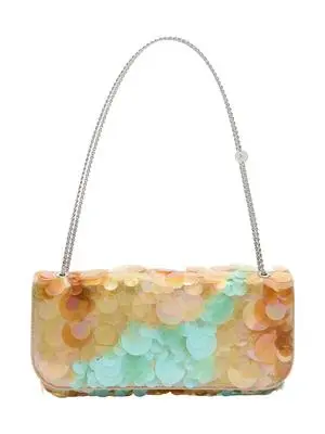 Rabanne Disc-embellished Leather Shoulder Bag - Multicoloured