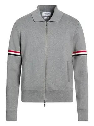 THOM BROWNE THOM BROWNE Cotton And Polyamide Blend Cardigan With Zipper Fastening