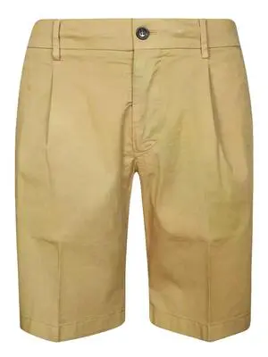BE ABLE Pleated Bermuda Shorts - Neutrals