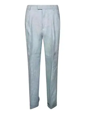 BERWICH Double-pleat Palazzo Pants - Blue