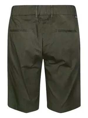 BE ABLE BE ABLE Pleated Detail Bermuda Shorts Green