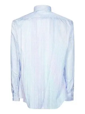 XACUS Striped Long-sleeve Shirt - Blue