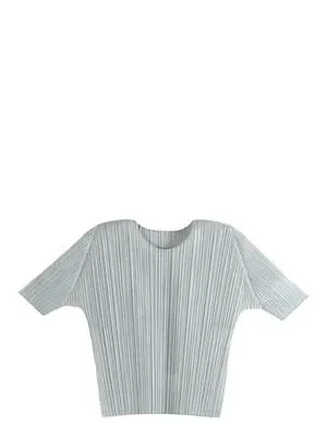 Issey Miyake Light Pleated Top - Grey