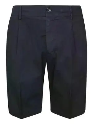 BE ABLE Richard Pleated-front Shorts - Blue