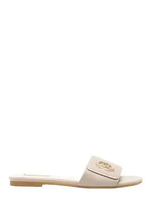 Liu Jo Sandy Logo-plaque Sandals - Neutrals