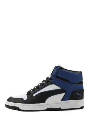 PUMA Rebound Layup Outlined Mid Top Sneakers - White