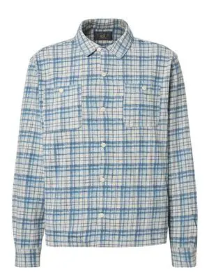 Ralph Lauren Plaid Cotton And Linen Jersey Shirt - Blue