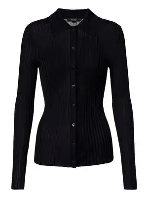 Gucci Ribbed-knit Cardigan - Black