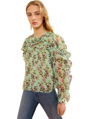 Ulla Johnson Willow Silk Blouse - Opaline