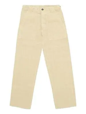 FORTELA Linen Fatigue Trousers - White