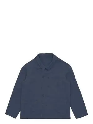 FORTELA Garçon Double-breasted Linen Jacket - Blue