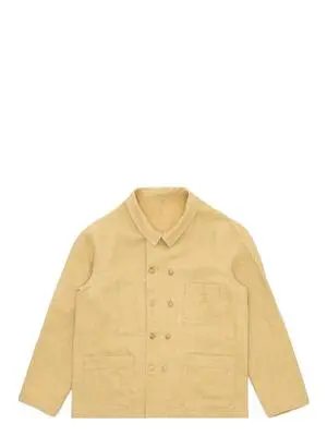 FORTELA Garçon Double-breasted Linen Jacket - Camel
