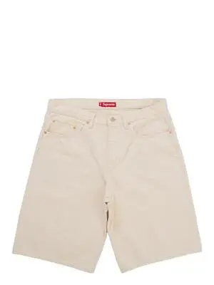 Supreme Baggy Selvedge Denim Short - White
