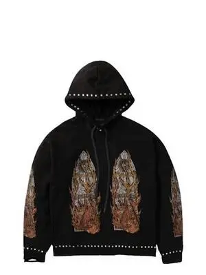 WHO DECIDES WAR Hardware Hooded Pullover - Black