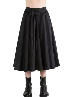 Studio Nicholson Tie-fastening Pleated Skirt - Black