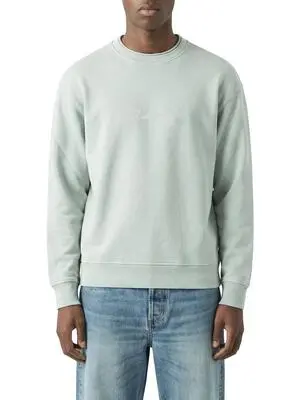 C.P. COMPANY Crewneck Sweatshirt With Embroidered Logo - Blue