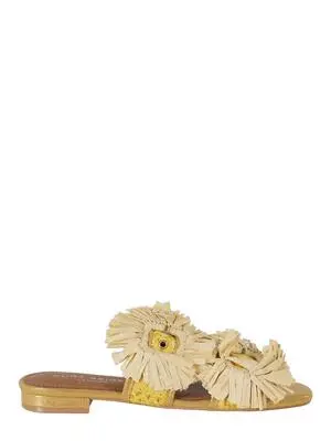 KURT GEIGER Kurt Geiger London Raffia Embellished Heeled Sandals