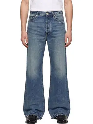 GALLERY DEPT. Mid-rise Flared Cotton Denim Jeans - Blue