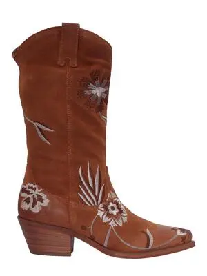 P.a.r.o.s.h Embroidered Suede Boots - Other