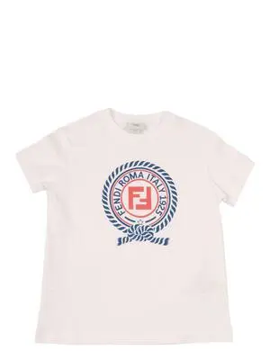 FENDI JR Fendi Jersey T-shirt - White