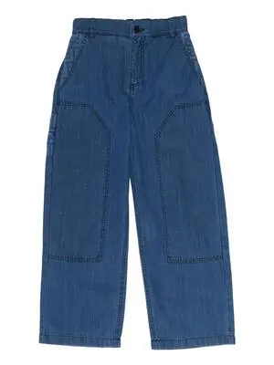 FENDI JR Denim Trousers - Blu