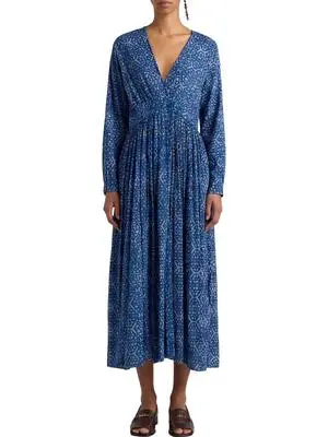MOMONI Momonì Printed Cotton Midi Dress
