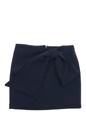 MAGIL Bi-stretch Bow Detail Skirt - Blu