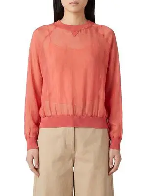 Aspesi Aspesi Cotton Voile Top Orange
