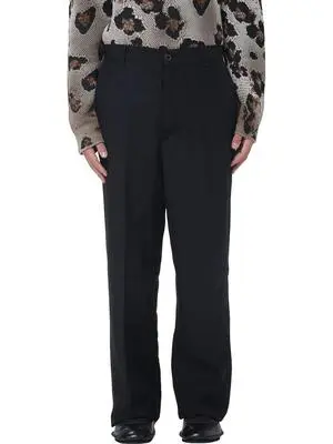 LANEUS Tailored Wide Leg Trousers - Black
