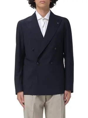 Tagliatore Double Breasted Blazer - Gnawed Blue