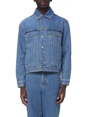 Loewe Embroidered Logo Denim Jacket - Blue