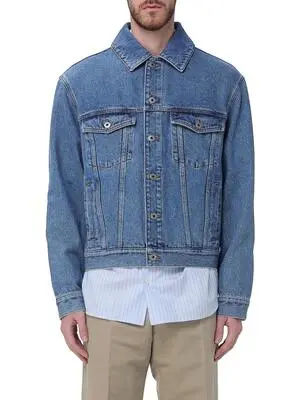 Loewe Loewe Embroidered Logo Denim Jacket Gnawed Blue