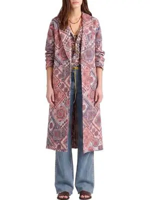 Momoni Colibri Long Coat - Multicolor