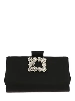 ROGER VIVIER Roger Vivier Embellished Clutch With Metal Chain