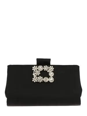 ROGER VIVIER Roger Vivier Embellished Clutch With Metal Chain