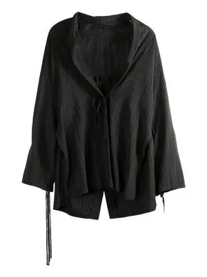 Yohji Yamamoto Pinstripe Jacket - Black