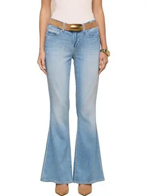 L'Agence L'AGENCE Taney Low-Rise Flare Jeans In Pacific Pacific