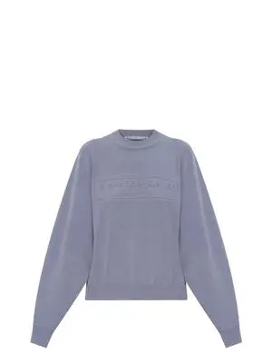 Alexander Wang Logo-embossed Jumper - Blue
