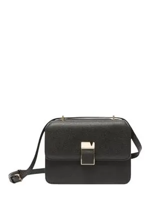 VALEXTRA Flip Shoulder Bag - Black