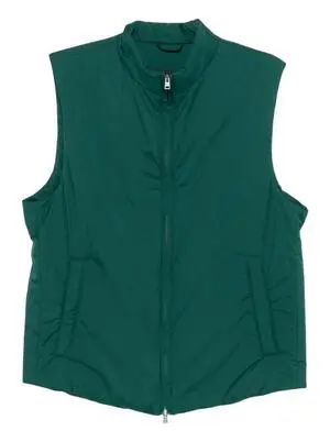 Herno Sleeveless Zip Gilet - Green