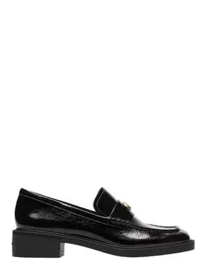 COACH Penny Loafer In Glazed Leather - Black