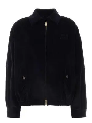 Miu Miu Corduroy Blouson Jacket - Blue