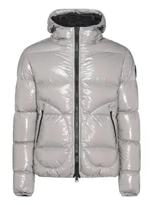 Herno Zip-up Hooded Coat - Gray