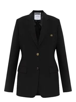 Moschino Single-breasted Crepe Blazer - Black