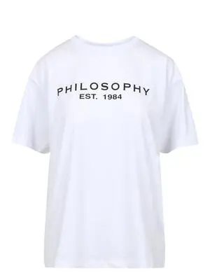 Philosophy Di Lorenzo Serafini Printed Logo Lettering T-shirt - White