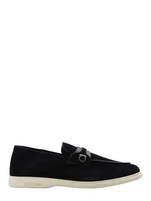 FERRAGAMO Gancini Loafers - Black