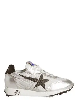 GOLDEN GOOSE Marathon Young Sneakers - Silver/black