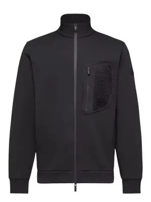 Moncler Logo Detail Zip-up Sweatshirt - Black